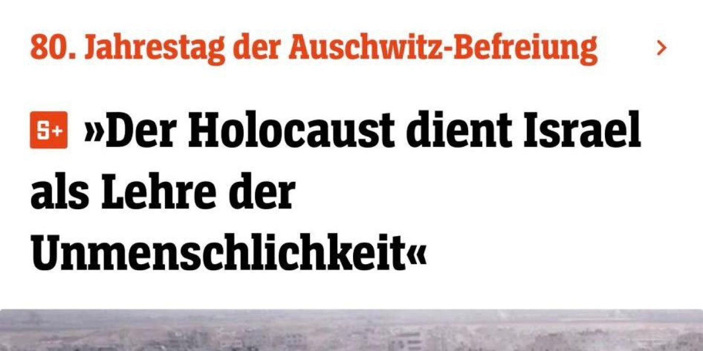 Spiegel Online: Gaza gleich Auschwitz? Ein Kommentar | Jüdische Allgemeine